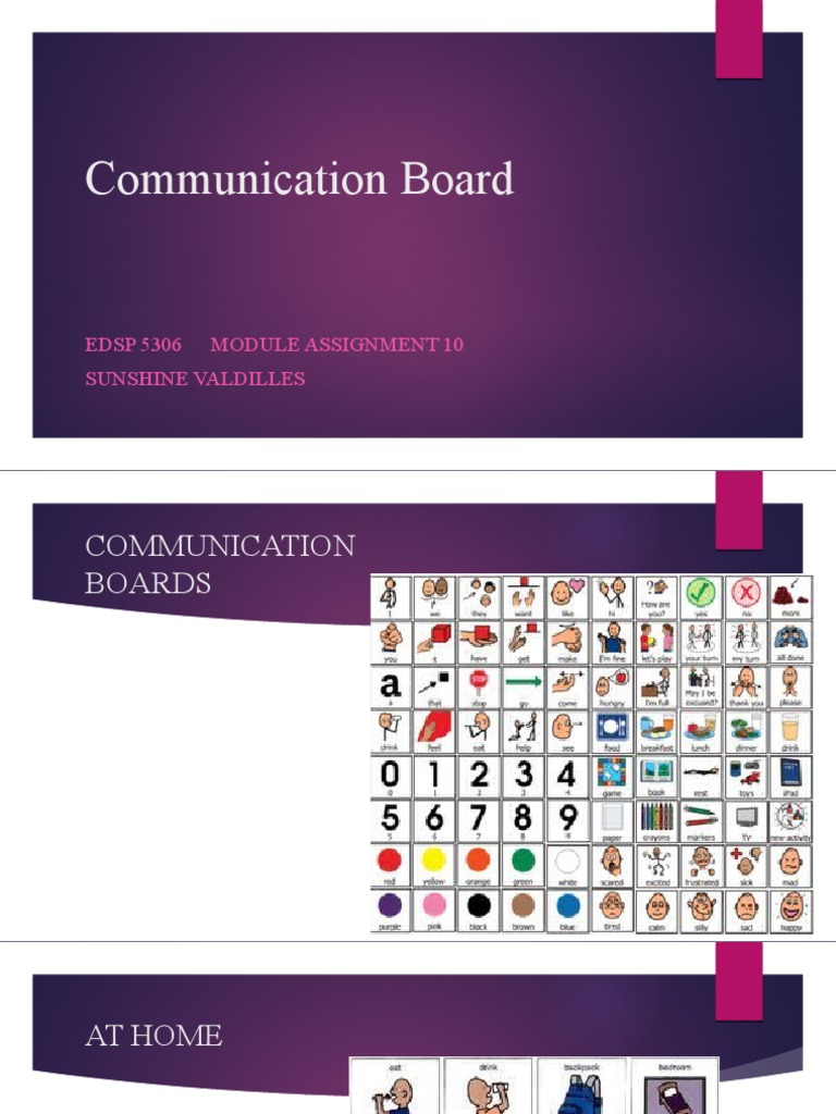 Communication Board | PDF