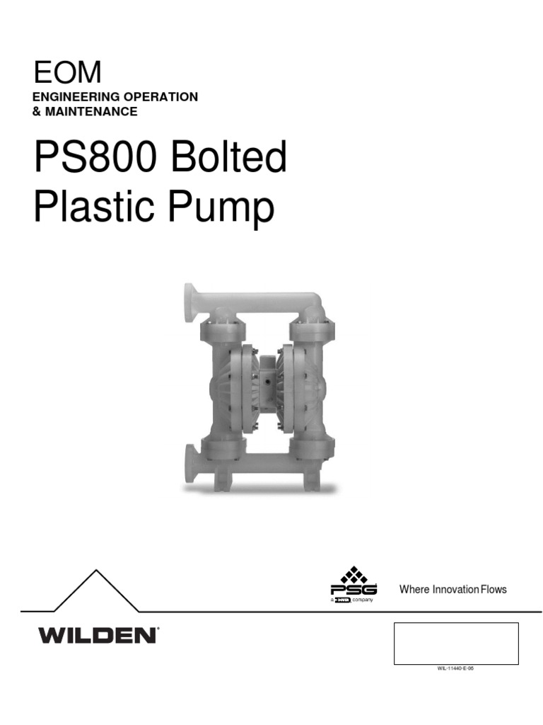 ps800 Plastic Eom | PDF | Pump | Valve