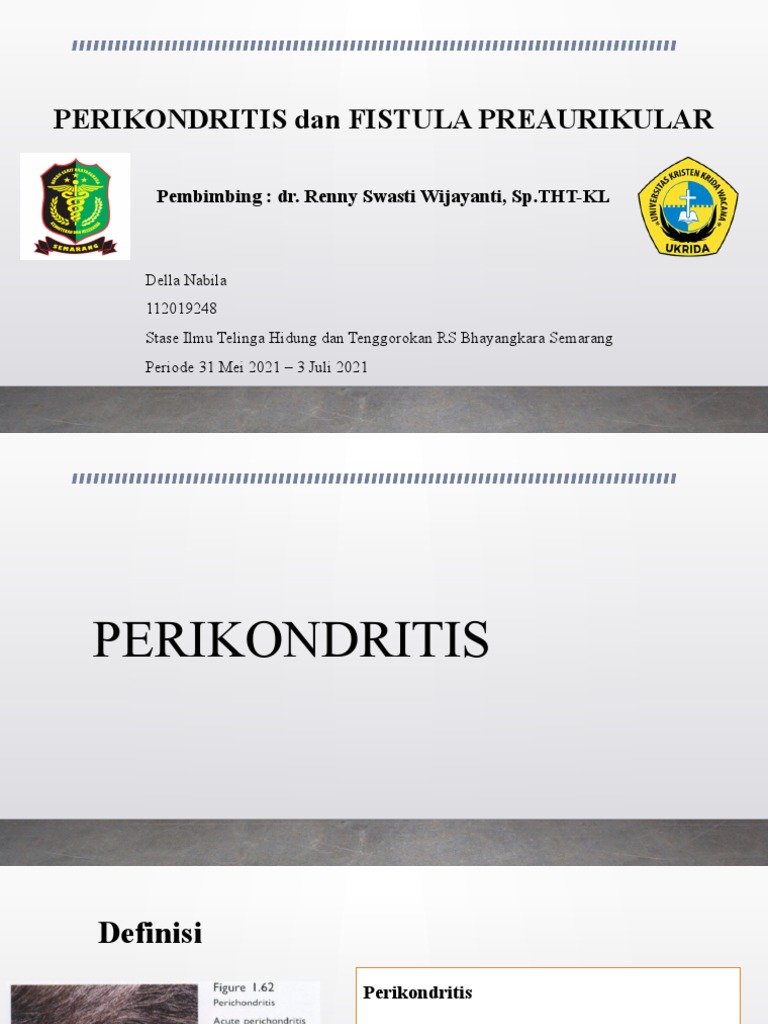 Perikondritis dan Fistula Preaurikular | PDF | Sains & Matematika