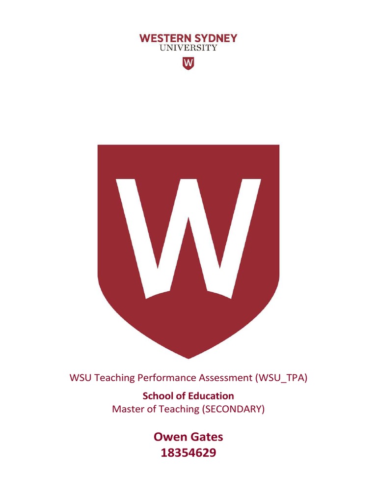 Owen Gates 18354629 - Tpa Report Minimum Size | PDF | Teachers ...