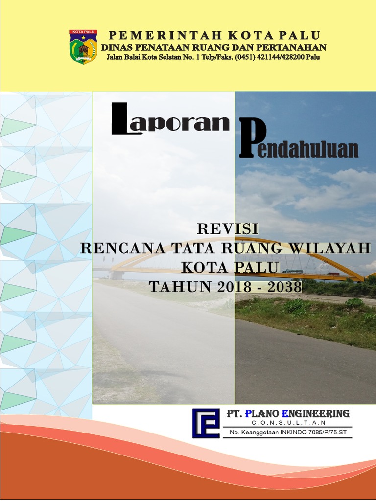 Cover Pendahuluan RTRW PALU | PDF