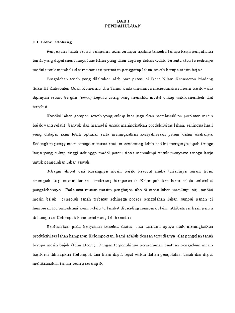 Proposal John Deere | PDF