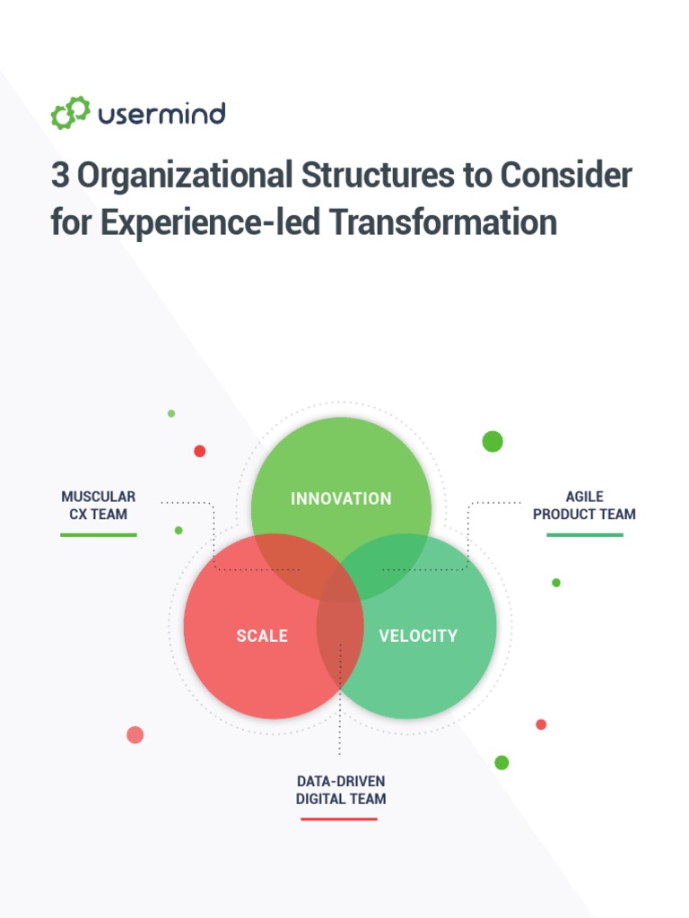 3 Org Structures To Consider For Experience Led Transformation | PDF ...