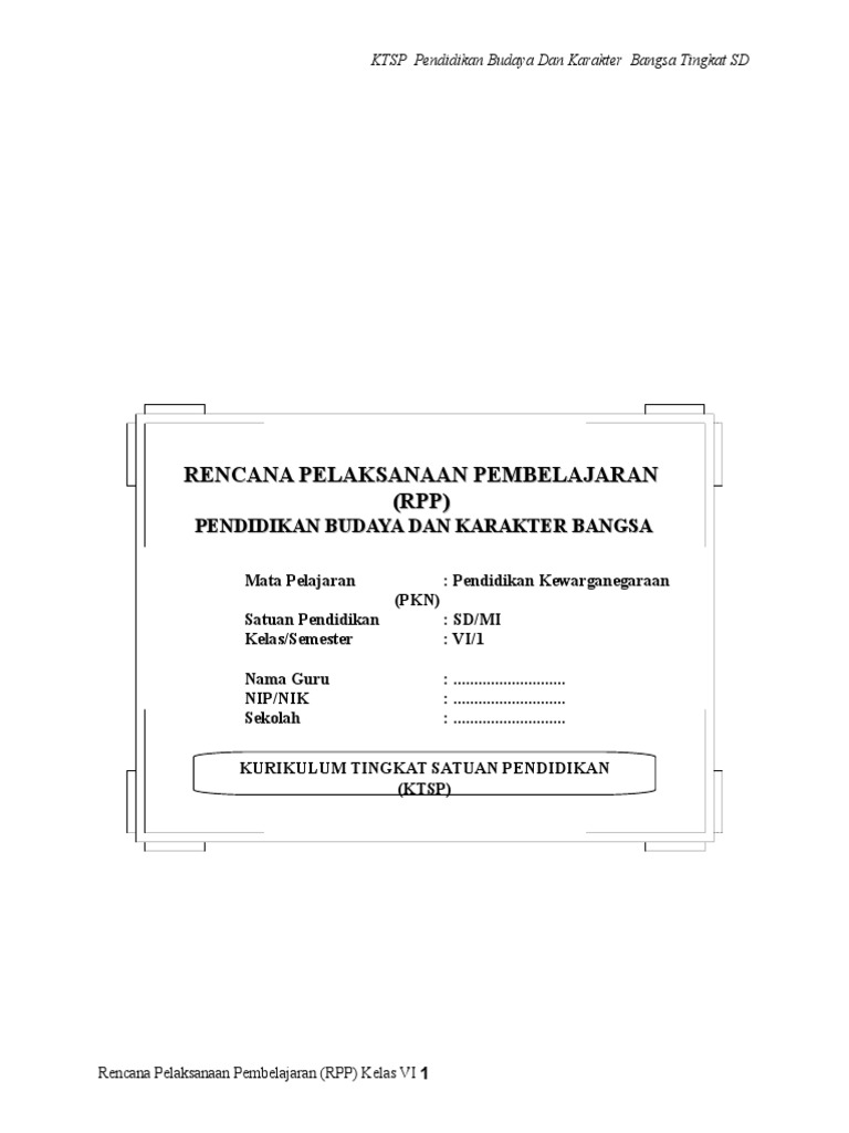RPP KLS Vi | PDF
