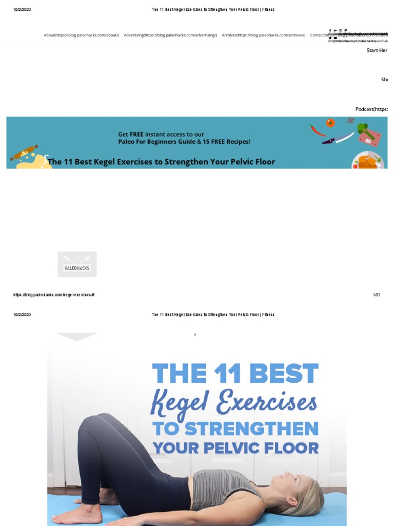 The 11 Best Kegel Exercises To Strengthen Your Pelvic Floor - Fitness ...