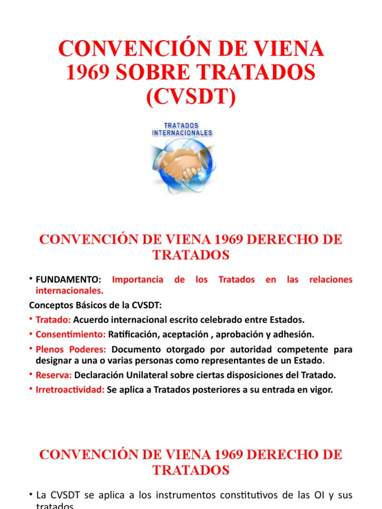 Convencion de Viena 1969 | PDF | Tratado | Relaciones internacionales Convencion de Viena 1969 | PDF | Tratado | Relaciones internacionales