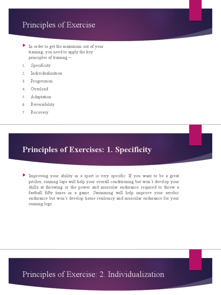 Principles of Training | PDF | Endurance | Muscle
