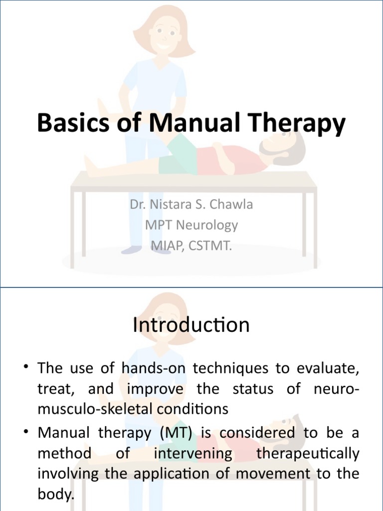 Manual Therapy in Neuro Physiotherapy | PDF