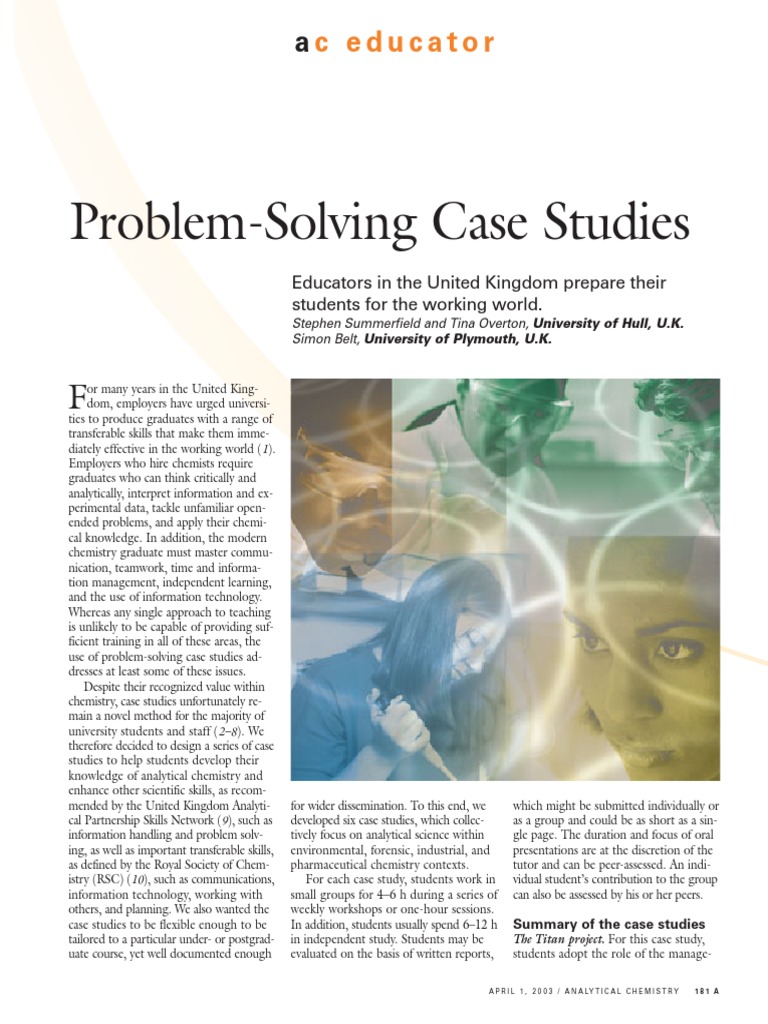 Problem-Solving Case Studies: C Educator | PDF | Case Study ...