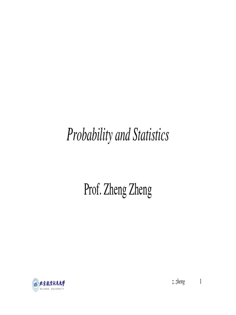 Probability and Statistics Class 7 | PDF | Analysis | Applied Mathematics
