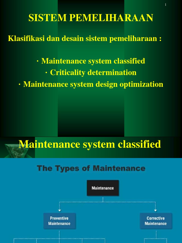Sistem Pemeliharaan | PDF