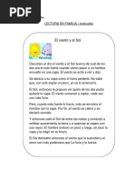 Fábula El Sol y El Viento | PDF