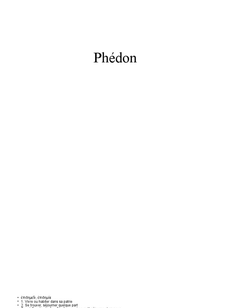 Phédon | PDF
