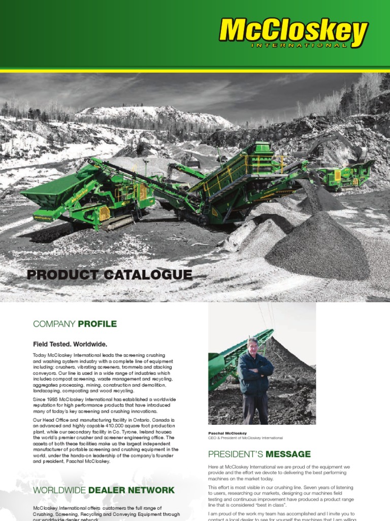 Mccloskeyinternational Brochure | PDF | Nature