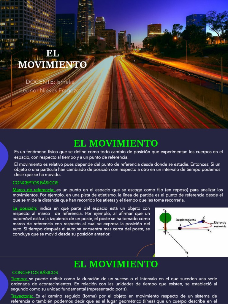 El Movimiento - Parte I | PDF | Velocidad | Velocidad