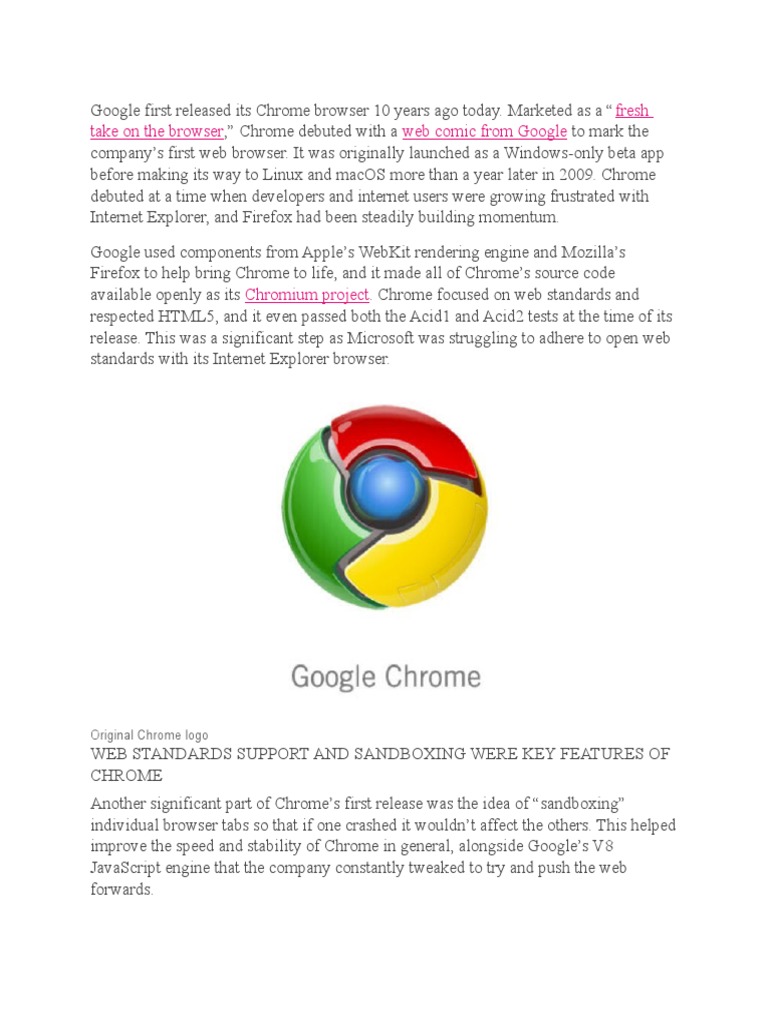 Google Chrome Full History | PDF | Web Software | Software