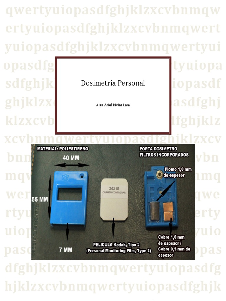 Dosimetria Personal | PDF | Dosimetría | Radiación ionizante