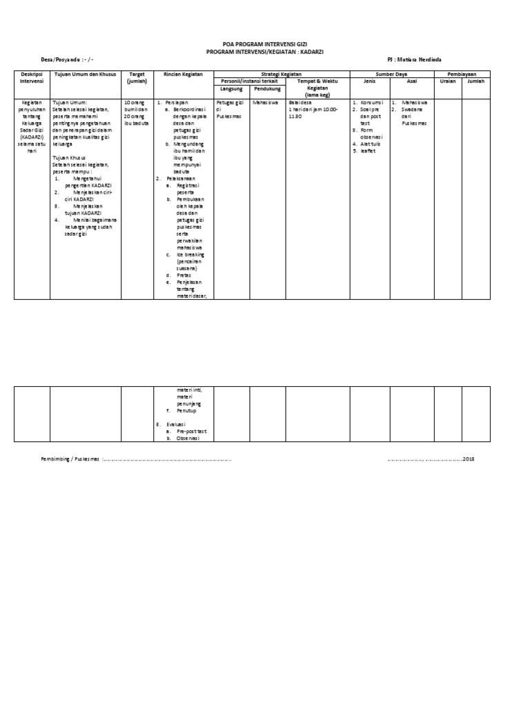 POA KADARZI FIX (Mudin) | PDF