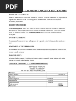 Owner's Equity Statement Template | PDF