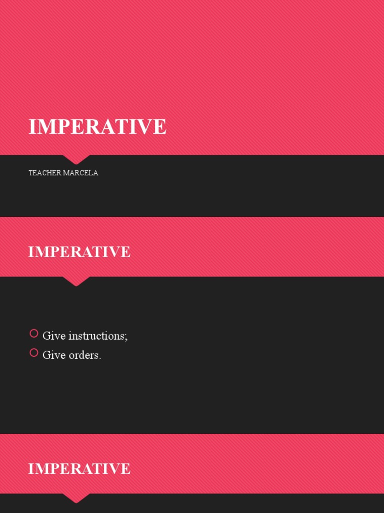 IMPERATIVE | PDF