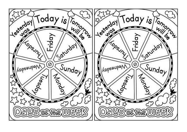 Days of The Week Wheel | PDF