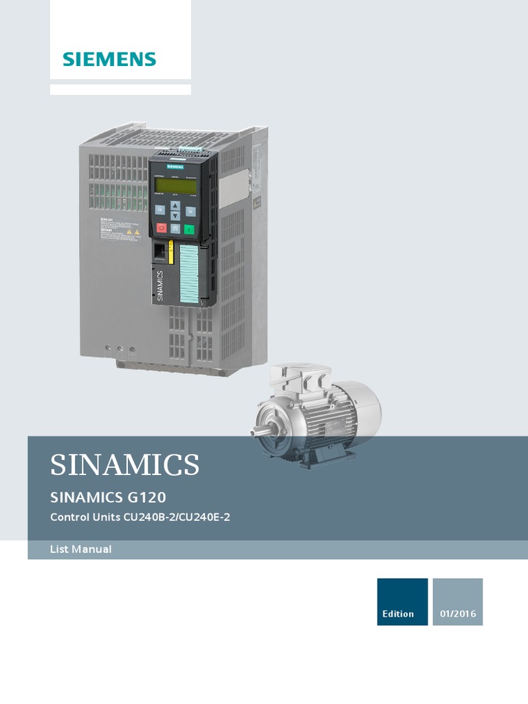 G120 CU240BE-2 List Manual LH11 0116 Eng | PDF | Parameter (Computer Programming) | Data Type