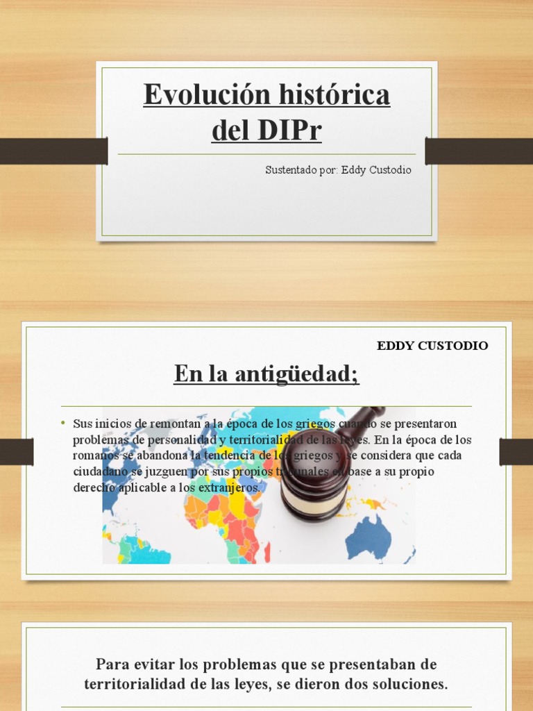 Evolución Histórica Del DIPr | PDF | Ley internacional | Justicia
