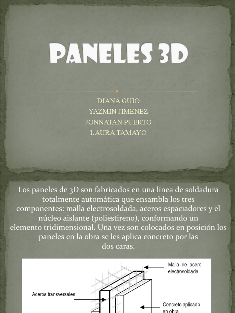 Paneles 3D | PDF | Hormigón | Sectores Economicos