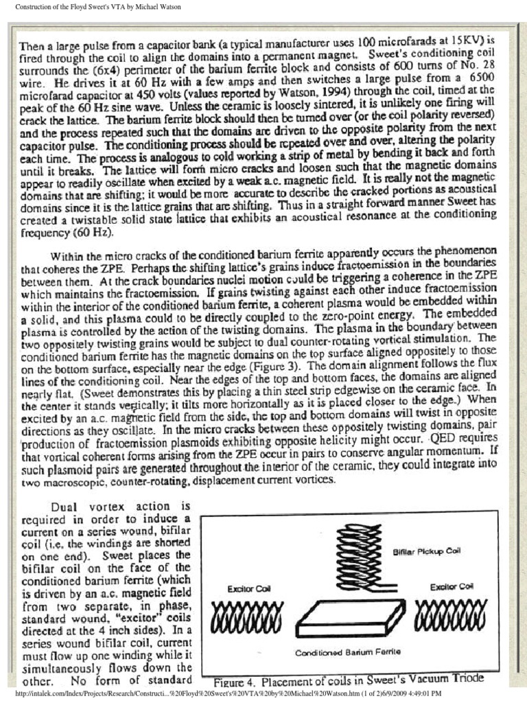 Construction of The Floyd Sweet's VTA by Michael Watson | PDF