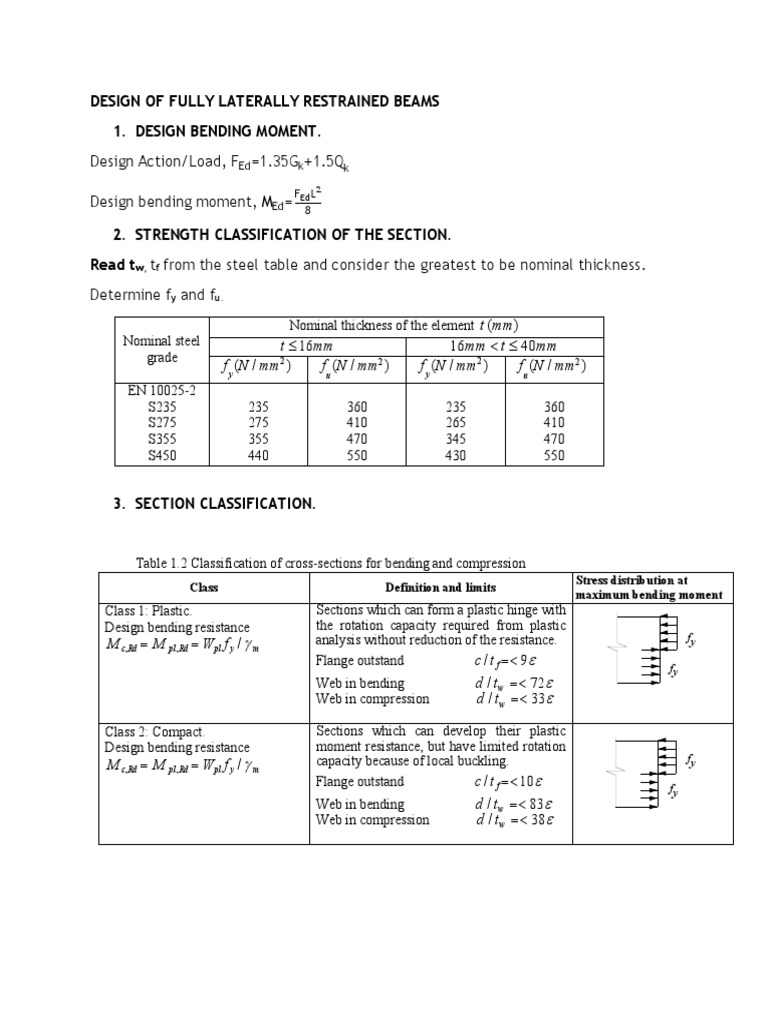 Design 3 Equations | PDF | Buckling | Bending