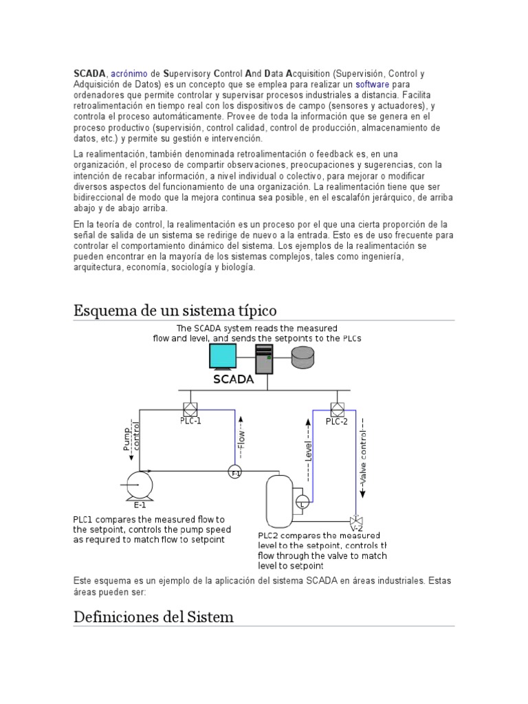 Introducción al Sistema SCADA | PDF | Scada | Ingeniería