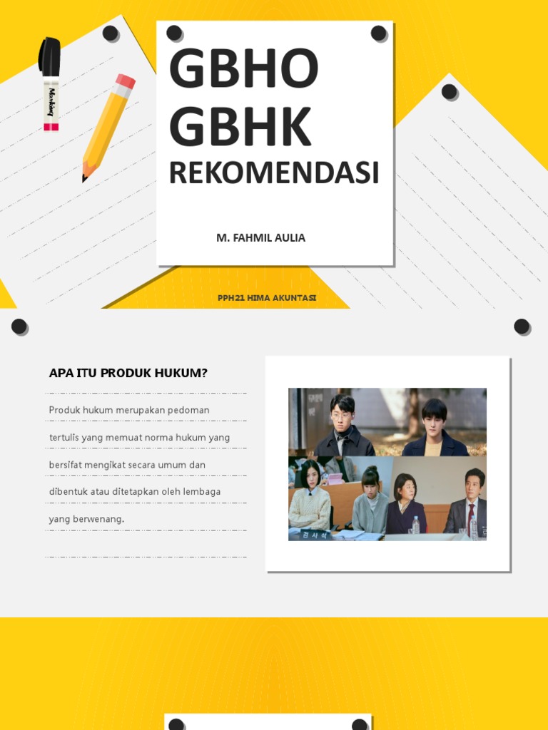 GBHO, GBHK Dan Rekomendasi KM FEB UHAMKA | PDF