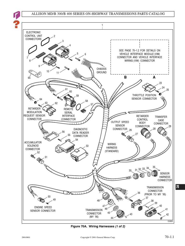 Allison MD/B 300/B 400 Series On-Highway Transmissions Parts Catalog ...