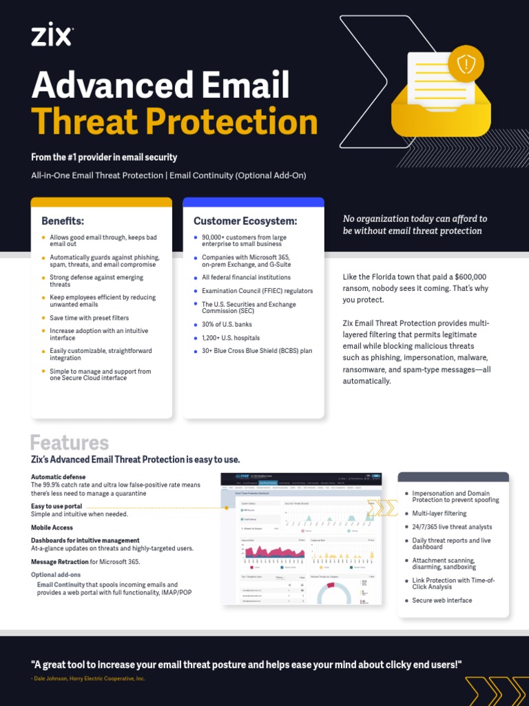 Zix Email-Threat-Protection DataSheet | PDF | Malware | Phishing