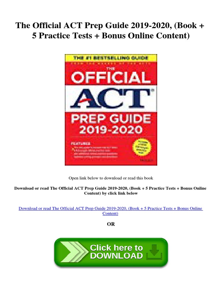 The Official ACT Prep Guide 201 | PDF