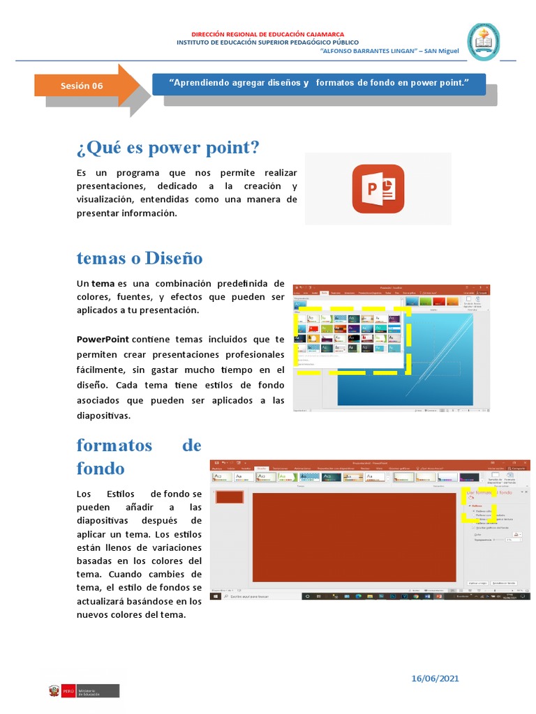 Formatos de Fondo en Power Point | PDF | Microsoft PowerPoint | Informática