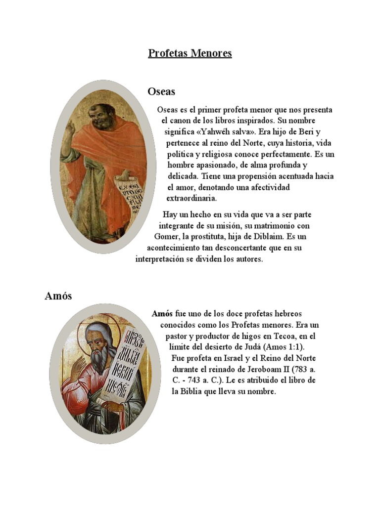 Profetas Menores Pdf Jonás Viejo Testamento
