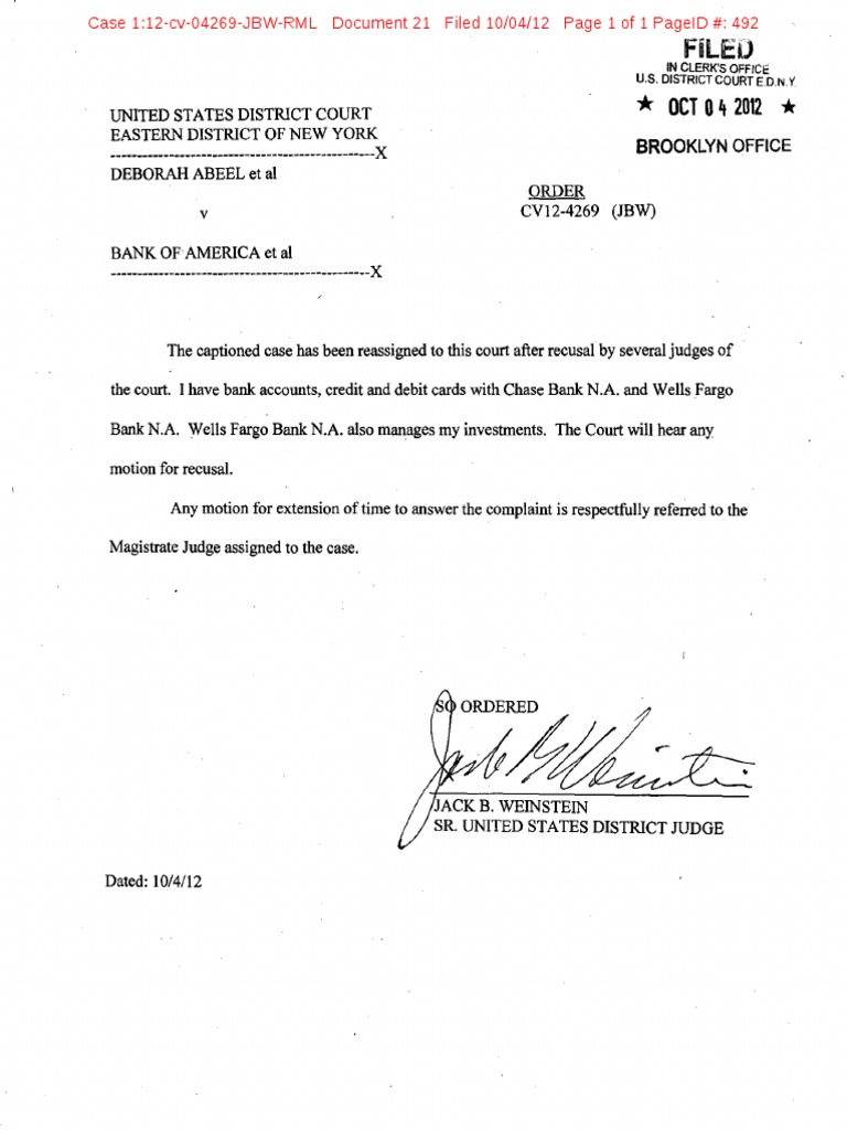 Order on Case Reassignment and Motions | PDF