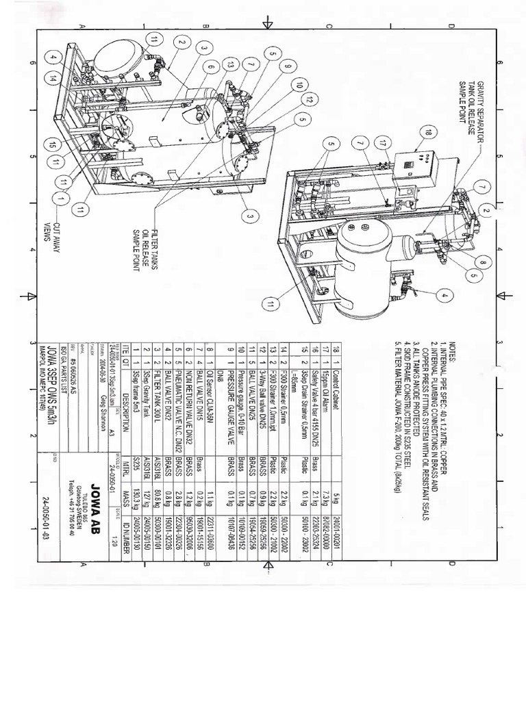 JOWA 3SEP OWS 5m3-h | PDF