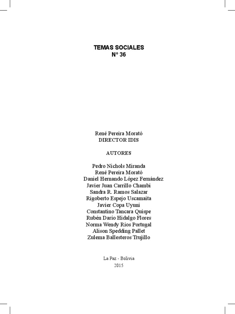 Temas Sociales 36 | PDF | Policía | Violencia