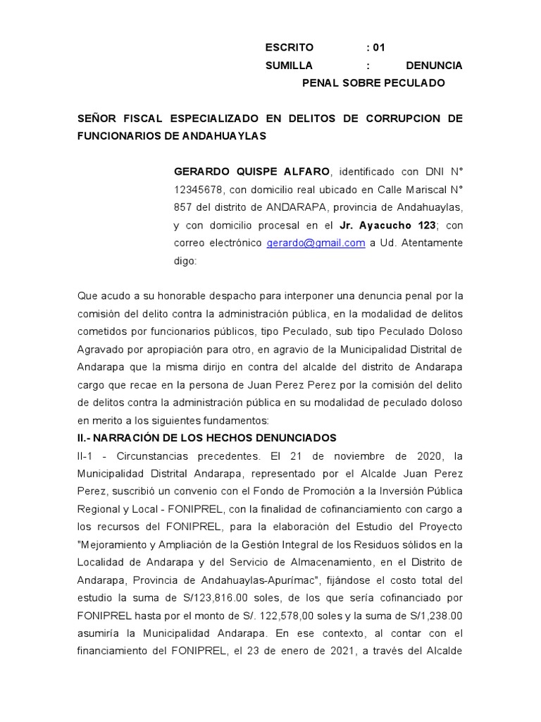 PECULADO | PDF | Fiscal | Conceptos legales