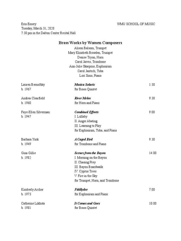 Programming Project 1 Pdf Brass Instruments Orchestras