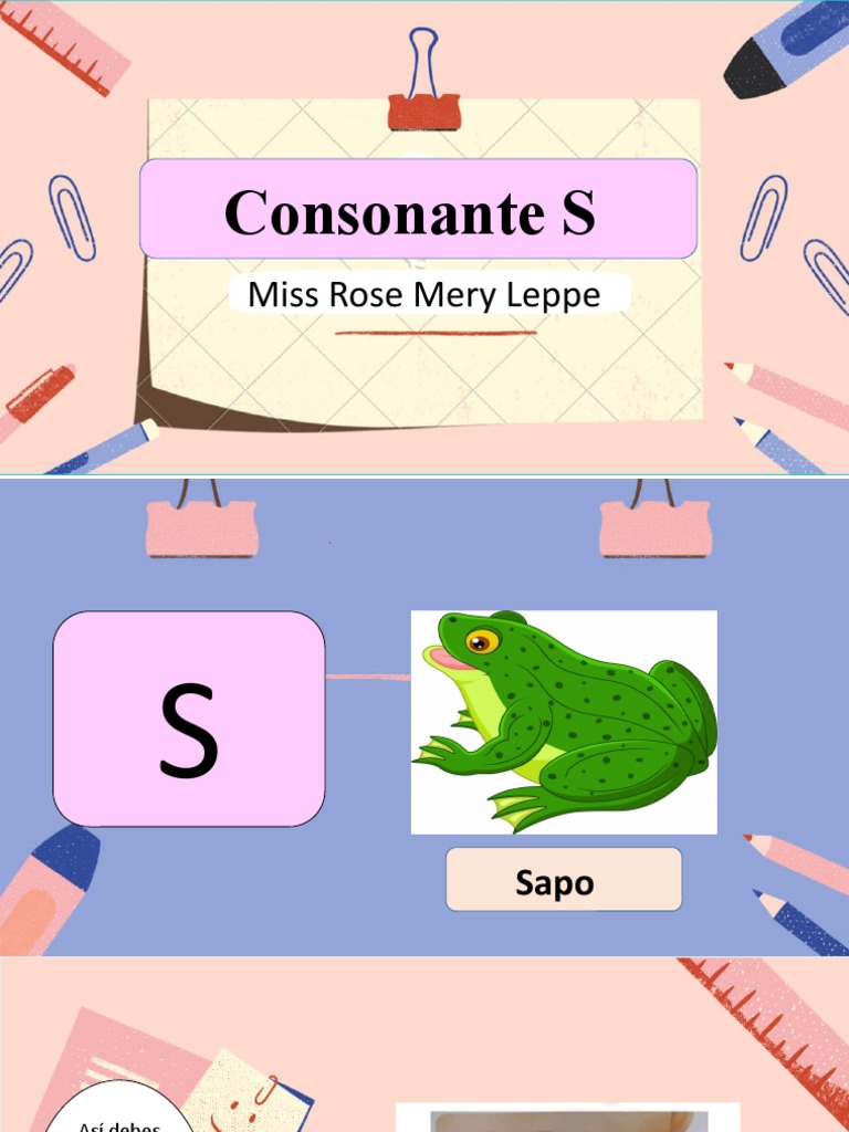 Consonante S | PDF