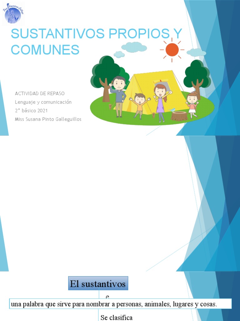 SUSTANTIVOS PROPIOS Y COMUNES Repaso 2 Basico | PDF | Sustantivo | Idiomas