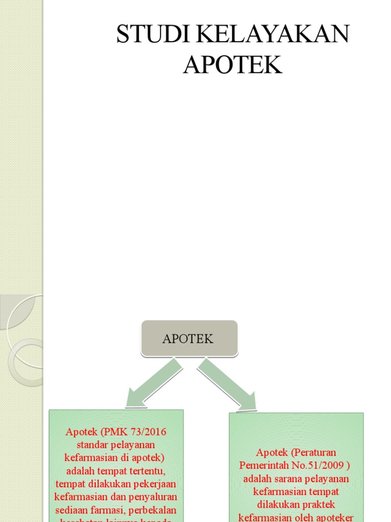 Studi Kelayakan Apotek Pdf