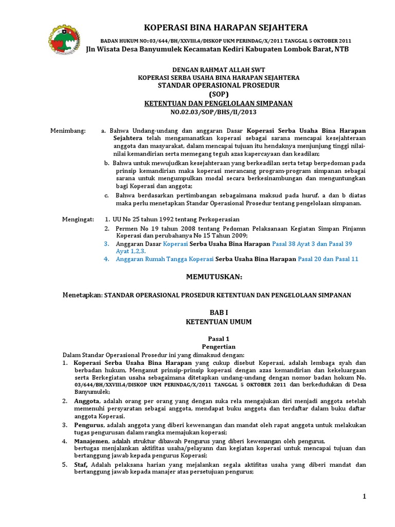 Sop-Simpanan Bhs | PDF