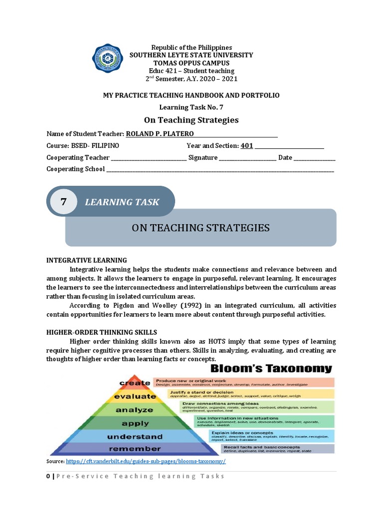 Learning-Task-7 ROLAND P. PLATERO | PDF | Nonverbal Communication ...