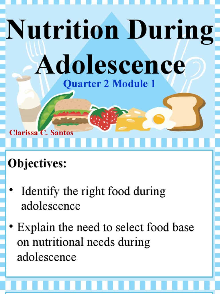 Adolescence: Nutrition During | PDF | Nutrients | Dietary Fiber