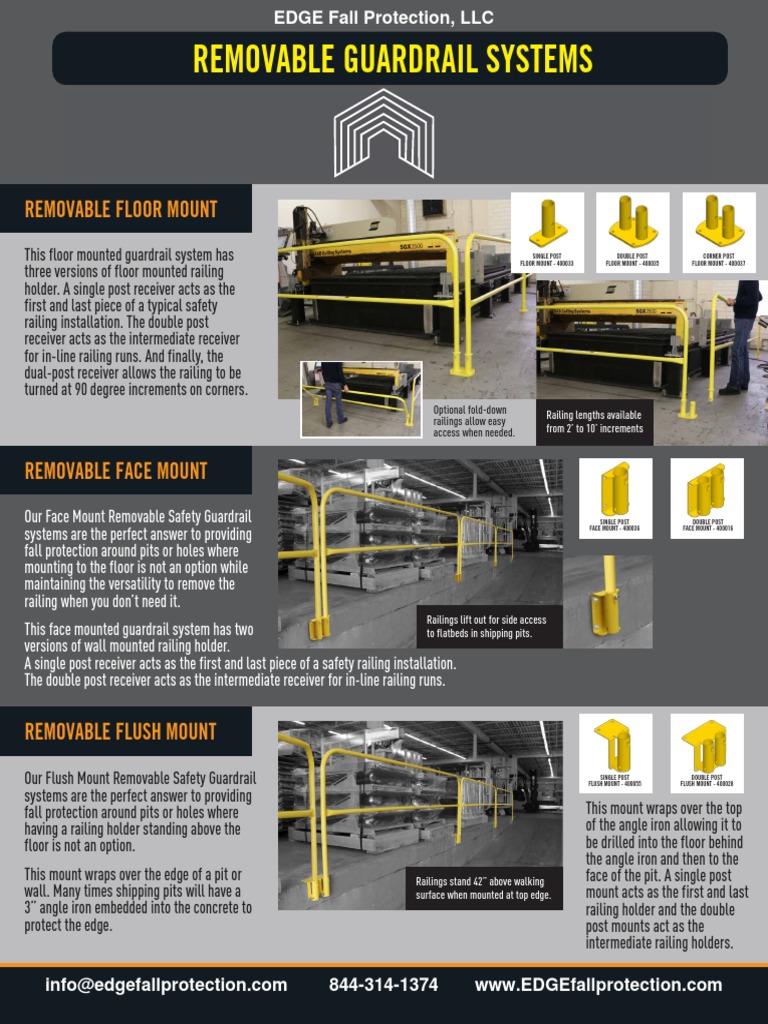 Removable Guardrail Systems | PDF | Building Engineering | Civil ...