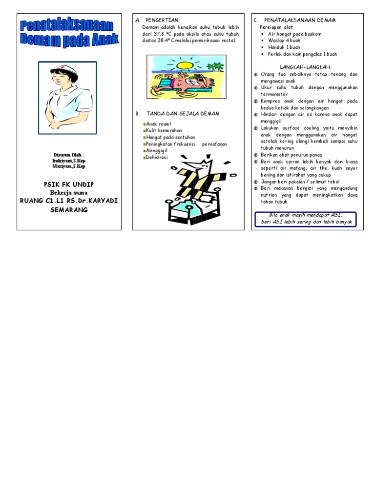 Leaflet Demam | PDF